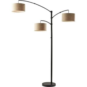 adesso 4159-26 cabo 82 inch 100.00 watt dark bronze arc floor lamp portable light in antique bronze