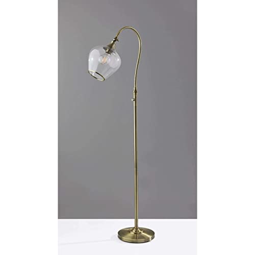 Adesso 3923-21 Bradford 59 inch 40.00 watt Antique Brass Floor Lamp Portable Light