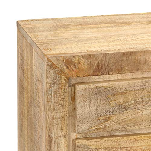 Sideboard Buffet Server Storage Cabinet Console Table Home Kitchen Dining Room Furniture Entryway Cupboard with 5 Drawers and 1 Shelf, 47.2"x11.8"x29.5" Solid Mango Wood