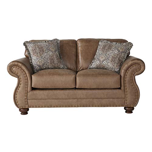 Roundhill Furniture Leinster Love Seats, Jetson Ginger