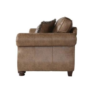 Roundhill Furniture Leinster Love Seats, Jetson Ginger