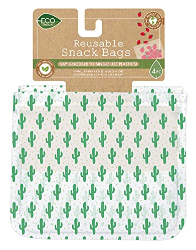 EcoLogical Reusable Snack Storage Bags, Assorted, Printed