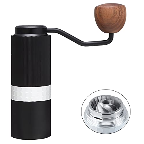 Easyworkz Manual Coffee Grinder Burr Coffee Bean Grinder with Adjustable Conical Stainless Steel Burr Portable Mill Faster Grinding