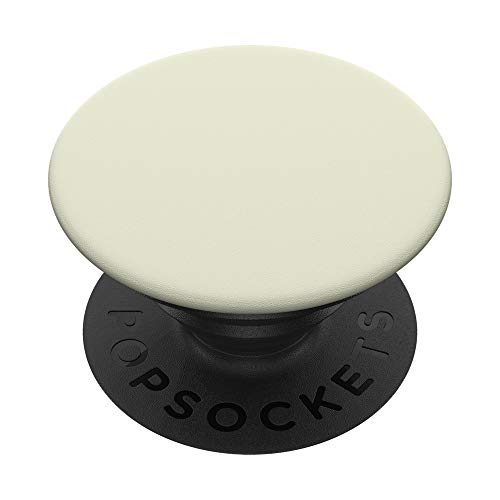 Cream Off-White Minimalist Neutral Matte Solid Color PopSockets PopGrip: Swappable Grip for Phones & Tablets