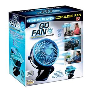 spark innovators go fan - cordless rechargeable lithium ion fan - as seen on tv