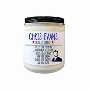 chris evans scented candle gift for her fan gift pop culture candle celebrity candle candle gift celebrity merch captain america