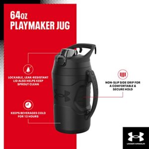 Under Armour Playmaker Sport Jug, Water Bottle with Handle, Foam Insulated & Leak Resistant, 64oz & 32oz