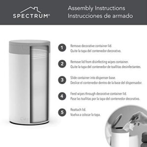 Spectrum Diversified Decorative Refillable Wet Dispenser for Household, Stylish Holder for Cleaning Wipes, Bronze