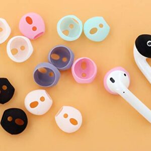 IiEXCEL [ Fit in Case ] 6 Pairs Thin Replacement Eartips Slim Gel Earbuds Ear Tips Skin Accessories Compatible with AirPods 1 and 2 [Fit in Charging Case] 6 Multicolor