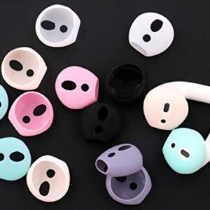 IiEXCEL [ Fit in Case ] 6 Pairs Thin Replacement Eartips Slim Gel Earbuds Ear Tips Skin Accessories Compatible with AirPods 1 and 2 [Fit in Charging Case] 6 Multicolor