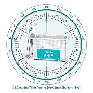 Ultrasonic Cleaner - DYNVIM 900ml Ultrasonic Jewelry Cleaner,Sonic Cleaner,Parts Cleaning Machine with Digital Timer for Cleaning Jewelry,Denture,Parts,Lab,Dental Tool,Eyeglasses,etc.