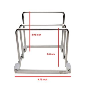 LENITH Small Size Stainless Steel Wire Cutting Board Holder, Cutting Board Rack Organizer Kitchen (Small)