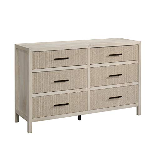 Sauder Pacific View Dresser, L: 55.827" x H: 17.48" x W: 34.567", Chalked Chestnut Finish