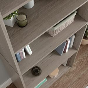 Sauder Beginnings 5-Shelf Bookcase, Silver Sycamore Finish