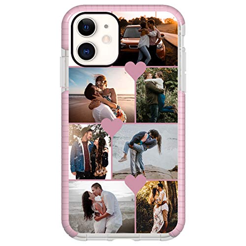 WOWTIFY Custom Phone Case for iPhone 12/iPhone 12 Pro, Personalized Multi-Picture Collage Photo Phone Cases,Customized Phone Cover with 6.1 inch