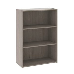 sauder beginnings bookcase, l: 24.57" x w: 11.5" x h: 35.28", silver sycamore finish