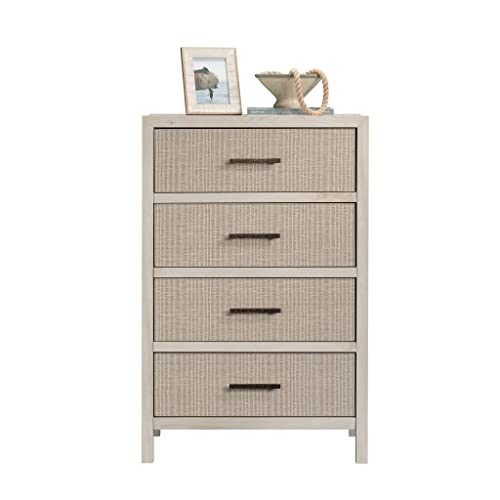 Sauder Pacific View Dresser, L: 28.78" x H: 17.48" x W: 44.213", Chalked Chestnut Finish