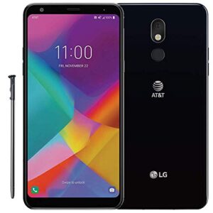 lg stylo 5+ plus (32gb, 3gb ram) 6.2" fhd+, snapdragon 450, 4g lte gsm at&t unlocked (t-mobile, metro) us warranty lm-q720am (aurora black) (renewed)