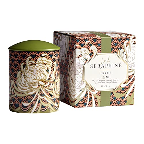 L'or de Seraphine Hestia Scented Candle | Fragrance No. 18 | Fruity & Warm Notes | 80 Hour Burn Time | Luxury Scented Candle for Home & Leisure | 17 oz