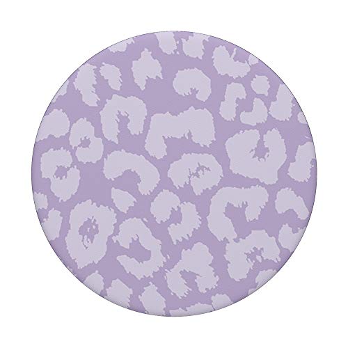 Lavender pale purple Leopard Cheetah Animal Women Girls Cute PopSockets PopGrip: Swappable Grip for Phones & Tablets