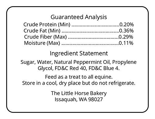 The Little Horse Bakery Sweet Hearts Peppermint Sugar Horse Treats 9 oz.