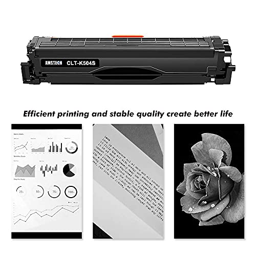 Amstech Compatible Toner Cartridge Replacement for Samsung CLT-504S CLT-K504S K504S Xpress C1860FW C1810W CLX-4195FW CLP-415NW SL-C1860FW SL-C1810FW Printer Ink (Black, 1-Pack)