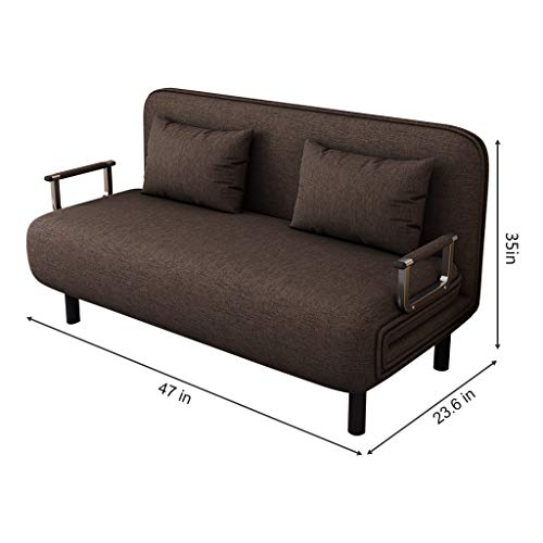 MINIKID Convertible Sofa Bed Folding Sleeper Sofa,Full Size Bed Frame Recliner Lounge Sofa Couch 4-in-1 Multi-Function Sofa Chair for Living Room/Bedroom/Small Apartment (75x47x14.2inch)