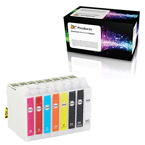 OCProducts Remanufactured Ink Cartridge Replacement 8 Pack for Epson 324 for SureColor P400