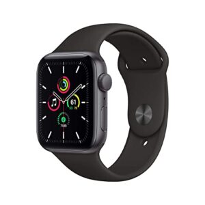 apple watch se (gps, 40mm) - space gray aluminum case with black sport band (renewed)