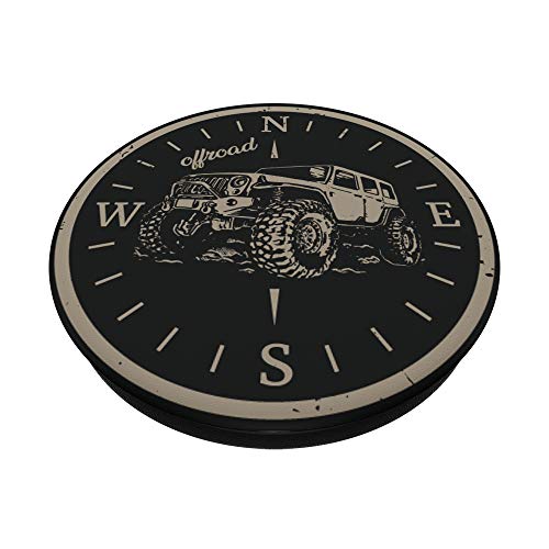 Vintage Retro Off Road Adventure | 4x4 Mudding PopSockets Swappable PopGrip