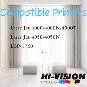 HI-Vision Compatible C4127X Toner Cartridge Replacement for HP 27X 4127X 4127 Work with Laserjet 4000 4000n 4000t 4000tn 4000se 4050 4050n 4050t 4050tn 4050se Printer (1Pack, Black)