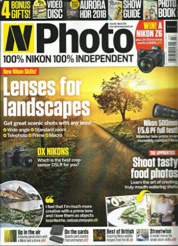 N PHOTO MAGAZINE LENSES FOR LANDSCAPES MARCH, 2019 ISSUE, 95 (FREE CD MISSING