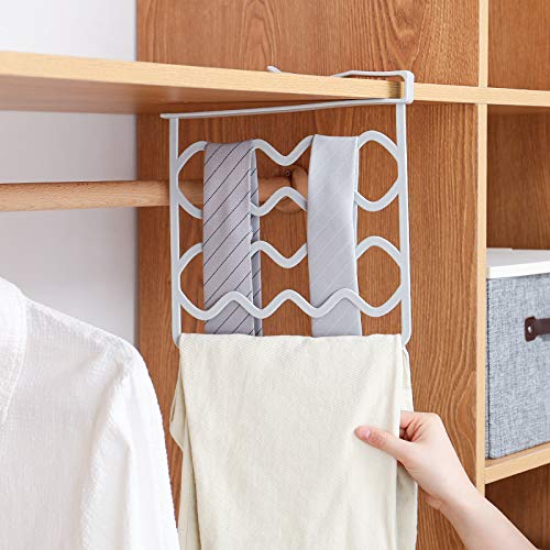 Hooshion Shelf Divider for Wood Closet, 6 Pack Plastic Shelf Dividers, Wood Closets Shelves Organizer and Separator for Kitchen Cabinet, Bookcases, Sweater, Towels and Hats Separators for Wood Shelf