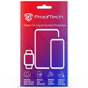 phone scratch remover and cracked repair liquid by prooftech liquid glass screen protector | covers up to 6 devices | for all smartphones tablets and watches