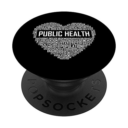 Public Health Heart Gift Healthcare Worker Epidemiologist PopSockets PopGrip: Swappable Grip for Phones & Tablets