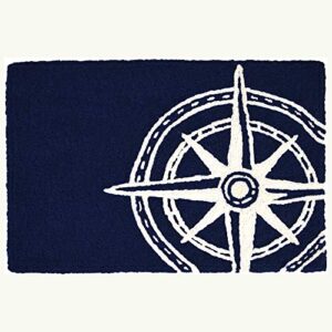 navy compass 20 x 30 jellybean accent rug