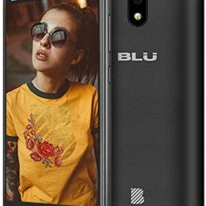 BLU C5L Android Cell Phone 5'' 16GB Memory Factory Unlocked 5.0'' Display -Black