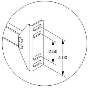 Wallace Flynn Bed Claw 76" Bolt-On Bed Rails for Twin and Full Size Beds