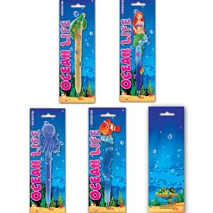 Planet Pens Bundle of Sea Turtle, Mermaid, Octopus, & Clown Fish Novelty Pens - Ballpoint Pens Colorful Sea Life Writing Pens Instrument For School and Office - 4 Pack