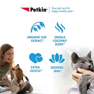 Petkin Pet Wipes for Dogs and Cats, 200 Wipes - Large Pet Wipes for Dogs and Cats - Cleans Ears, Face, Butt, Body and Eye Area - Convenient, Ideal for Home or Travel - 2 Packs of 100 Wipes