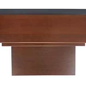 Safavieh Home Collection Pamella Honey Brown and Charcoal 2-Shelf Leaning Desk DSK9400A, 0