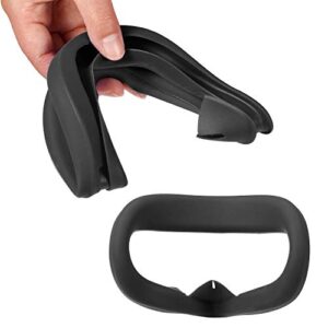 Topcovos Newest VR Silicone Interfacial Cover for Oculus Quest 2 Face Protect Skin Sweatproof Lightproof Anti-Leakage