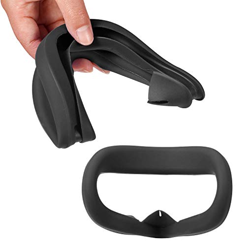 Topcovos Newest VR Silicone Interfacial Cover for Oculus Quest 2 Face Protect Skin Sweatproof Lightproof Anti-Leakage