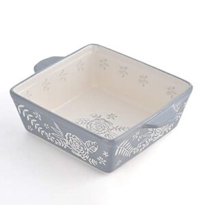 kingsbull home baking dish 8x8 baking pan ceramic brownie pan casserole dish hand-painted bakeware sets lasagna pan