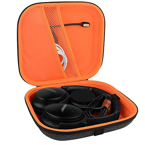 Geekria Shield Headphones Case Compatible with Bose QuietComfort 35 Series 2 Gaming Headset, QC35 II, QCSE Case, Replacement Hard Shell Travel Carrying Bag with Cable Storage (Drak Grey)