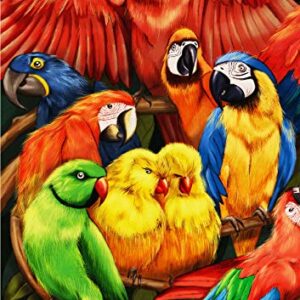 Colorful Parrots Jigsaw Puzzles 500 Pieces for Adults Jigsaw Puzzles Challenging, Perfect for Family Fun, Fun Indoor Activity