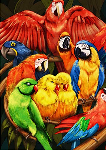 Colorful Parrots Jigsaw Puzzles 500 Pieces for Adults Jigsaw Puzzles Challenging, Perfect for Family Fun, Fun Indoor Activity