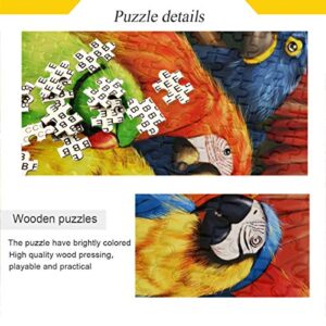 Colorful Parrots Jigsaw Puzzles 500 Pieces for Adults Jigsaw Puzzles Challenging, Perfect for Family Fun, Fun Indoor Activity