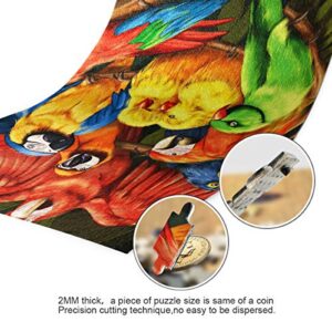 Colorful Parrots Jigsaw Puzzles 500 Pieces for Adults Jigsaw Puzzles Challenging, Perfect for Family Fun, Fun Indoor Activity