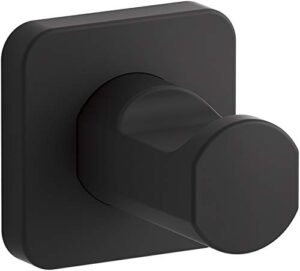 kohler k-23529-bl parallel robe hook, matte black